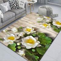 China Hand Painted Printed Crystal Velvet Tatami Mat Machine Washable 80x120cm Living Room Carpet for sale