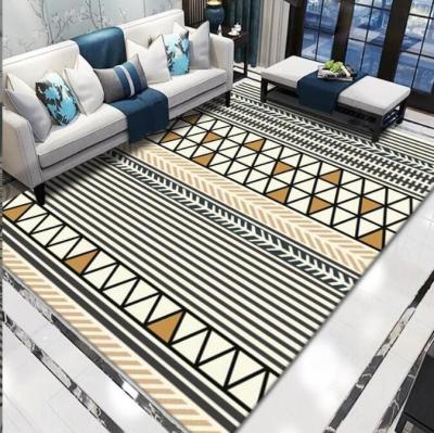 China Machine Washable Crystal Velvet Living Room Floor Carpet 80x120cm Custom Size for sale