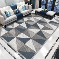 China Machine Washable Crystal Velvet Living Room Floor Carpet 80x120cm Custom Size for sale