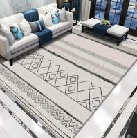 China Machine Washable Crystal Velvet Living Room Floor Carpet 80x120cm Custom Size for sale