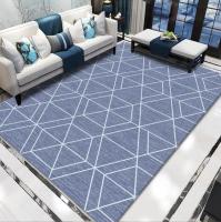 China Machine Washable Crystal Velvet Living Room Floor Carpet 80x120cm Custom Size for sale