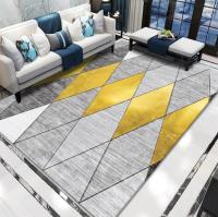 China Machine Washable Crystal Velvet Living Room Floor Carpet 80x120cm Custom Size for sale