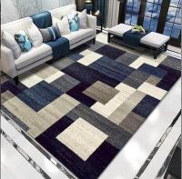 China Machine Washable Crystal Velvet Living Room Floor Carpet 80x120cm Custom Size for sale