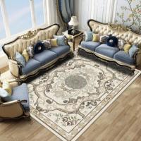 China Crystal Velvet Living Room Floor Carpet 200x300cm Machine Washable Polyester Rug for sale