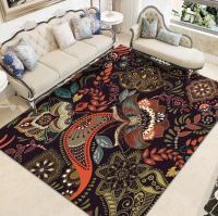 China Chinese Classical Soft Velvet Living Room Carpet 200x300cm Machine Washable Polyester Fiber for sale