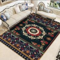 China Chinese Classical Soft Velvet Living Room Carpet 200x300cm Machine Washable Polyester Fiber for sale