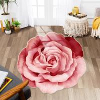 China Custom Diamond Velvet Irregular Floor Carpet 80x80cm Machine Washable Rug for Living Room Bedroom for sale