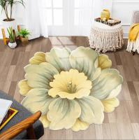 China Custom Diamond Velvet Irregular Floor Carpet 80x80cm Machine Washable Rug for Living Room Bedroom for sale