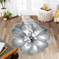 China Custom Diamond Velvet Irregular Floor Carpet 80x80cm Machine Washable Rug for Living Room Bedroom for sale