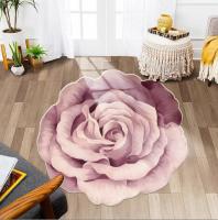 China Custom Diamond Velvet Irregular Floor Carpet 80x80cm Machine Washable Rug for Living Room Bedroom for sale