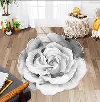 China Custom Diamond Velvet Irregular Floor Carpet 80x80cm Machine Washable Rug for Living Room Bedroom for sale