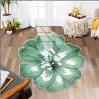 China Custom Diamond Velvet Irregular Floor Carpet 80x80cm Machine Washable Rug for Living Room Bedroom for sale