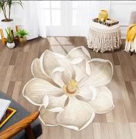 China Custom Diamond Velvet Irregular Floor Carpet 80x80cm Machine Washable Rug for Living Room Bedroom for sale