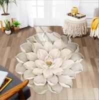 China Custom Diamond Velvet Irregular Floor Carpet 80x80cm Machine Washable Rug for Living Room Bedroom for sale