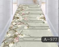 China Customizable 3D Grass Mat Polyester Floor Mat for Entry Door Corridor Stairway Commercial Use 60cm Width for sale