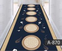China Customizable 3D Grass Mat Polyester Floor Mat for Entry Door Corridor Stairway Commercial Use 60cm Width for sale