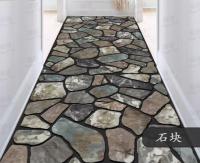 China Customizable 3D Grass Mat Polyester Floor Mat for Entry Door Corridor Stairway Commercial Use 60cm Width for sale