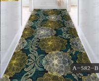 China Customizable 3D Grass Mat Polyester Floor Mat for Entry Door Corridor Stairway Commercial Use 60cm Width for sale