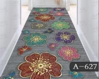 China Customizable 3D Grass Mat Polyester Floor Mat for Entry Door Corridor Stairway Commercial Use 60cm Width for sale