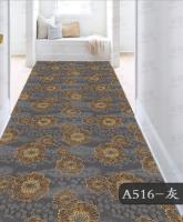 China Customizable 3D Grass Mat Polyester Floor Mat for Entry Door Corridor Stairway Commercial Use 60cm Width for sale