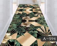 China Customizable 3D Grass Mat Polyester Floor Mat for Entry Door Corridor Stairway Commercial Use 60cm Width for sale