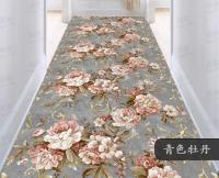 China Customizable 3D Grass Mat Polyester Floor Mat for Entry Door Corridor Stairway Commercial Use 60cm Width for sale