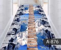 China Customizable 3D Grass Mat Polyester Floor Mat for Entry Door Corridor Stairway Commercial Use 60cm Width for sale