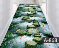 China Customizable 3D Grass Mat Polyester Floor Mat for Entry Door Corridor Stairway Commercial Use 60cm Width for sale