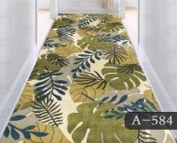China Customizable 3D Grass Mat Polyester Floor Mat for Entry Door Corridor Stairway Commercial Use 60cm Width for sale