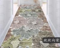 China Customizable 3D Grass Mat Polyester Floor Mat for Entry Door Corridor Stairway Commercial Use 60cm Width for sale
