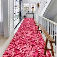 China 3D Grass Flower Cut Mat for Entrance Corridor Stairway Commercial Floor Carpet 60x90cm for sale