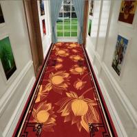 China Customizable Polyester Hotel Entrance Floor Mat 60x80cm Commercial Carpet for Stairway Corridor for sale
