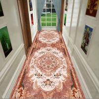 China Customizable Polyester Hotel Entrance Floor Mat 60x80cm Commercial Carpet for Stairway Corridor for sale