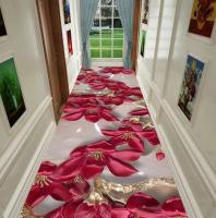 China Customizable Polyester Hotel Entrance Floor Mat 60x80cm Commercial Carpet for Stairway Corridor for sale