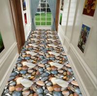 China Geometric Abstract Polyester Commercial Floor Mat 60x80cm Customizable Hotel Entrance Rug for sale
