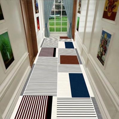 China 90cm Width Commercial Floor Mat Entrance Corridor Stairway Hotel Polyester Rug for sale