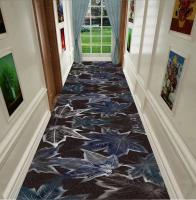 China Polyester Fiber Commercial Floor Mat 60cm to 200cm Width for Hotel Entrance Corridor Stairway for sale
