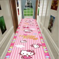 China Rectangle Commercial Floor Mat 60x80cm Polyester Entrance Corridor Hotel Large for sale