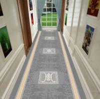China 100cm Width Square Hotel Commercial Floor Mat Polyester Entrance Corridor Stairway for sale