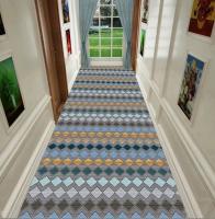 China 100cm Width Square Hotel Commercial Floor Mat Polyester Entrance Corridor Stairway for sale