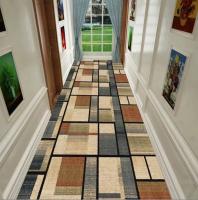 China 100cm Width Square Hotel Commercial Floor Mat Polyester Entrance Corridor Stairway for sale