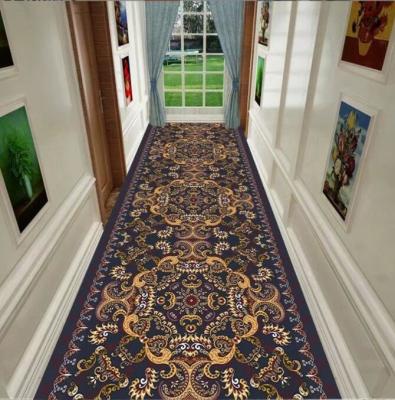 China 3D Printed Flower Geometric Commercial Floor Mat 60x80cm Custom Polyester Hotel Entrance for sale
