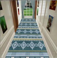 China 3D Printed Flower Geometric Commercial Floor Mat 60x80cm Custom Polyester Hotel Entrance for sale