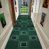 China Custom Geometric Pattern Commercial Floor Mat 60x80cm Polyester Entrance Carpet for Hotel Stairway for sale