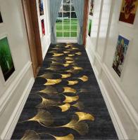 China Custom Geometric Pattern Commercial Floor Mat 60x80cm Polyester Entrance Carpet for Hotel Stairway for sale