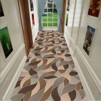 China Custom Geometric Pattern Commercial Floor Mat 60x80cm Polyester Entrance Carpet for Hotel Stairway for sale