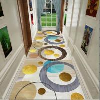 China 3D Printed Feather Large Commercial Floor Mat Polyester 60x80cm Customizable Hotel Entrance for sale