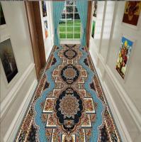 China European Classical Style Large Commercial Floor Mat Hotel Entrance Corridor Stairway 100% Polyester for sale