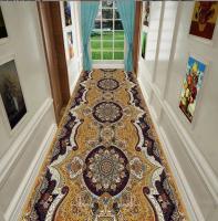 China European Classical Style Large Commercial Floor Mat Hotel Entrance Corridor Stairway 100% Polyester for sale