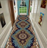 China European Classical Style Large Commercial Floor Mat Hotel Entrance Corridor Stairway 100% Polyester for sale